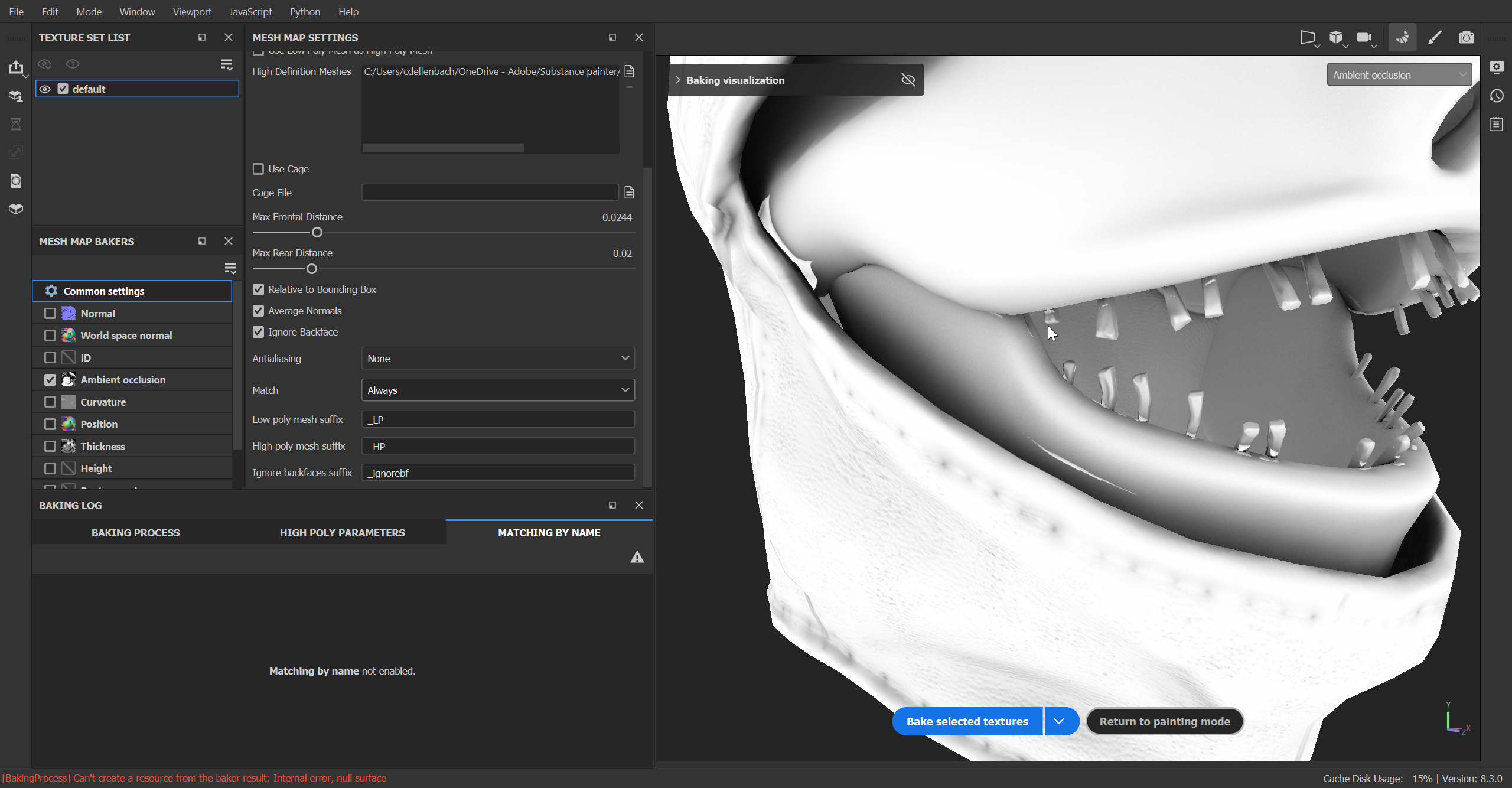 link "by mesh name" in Ao and main menue of bake m... - Adobe Product ...