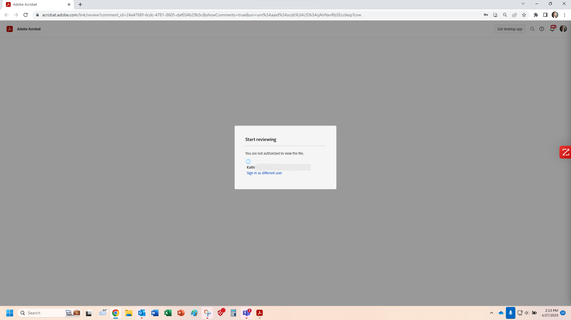 You are not authorized to view the file. - Adobe Product Community - 13768395