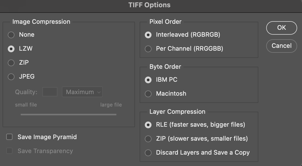 No lossless ZIP compression of TIFF files anymore ... - Adobe Product ...