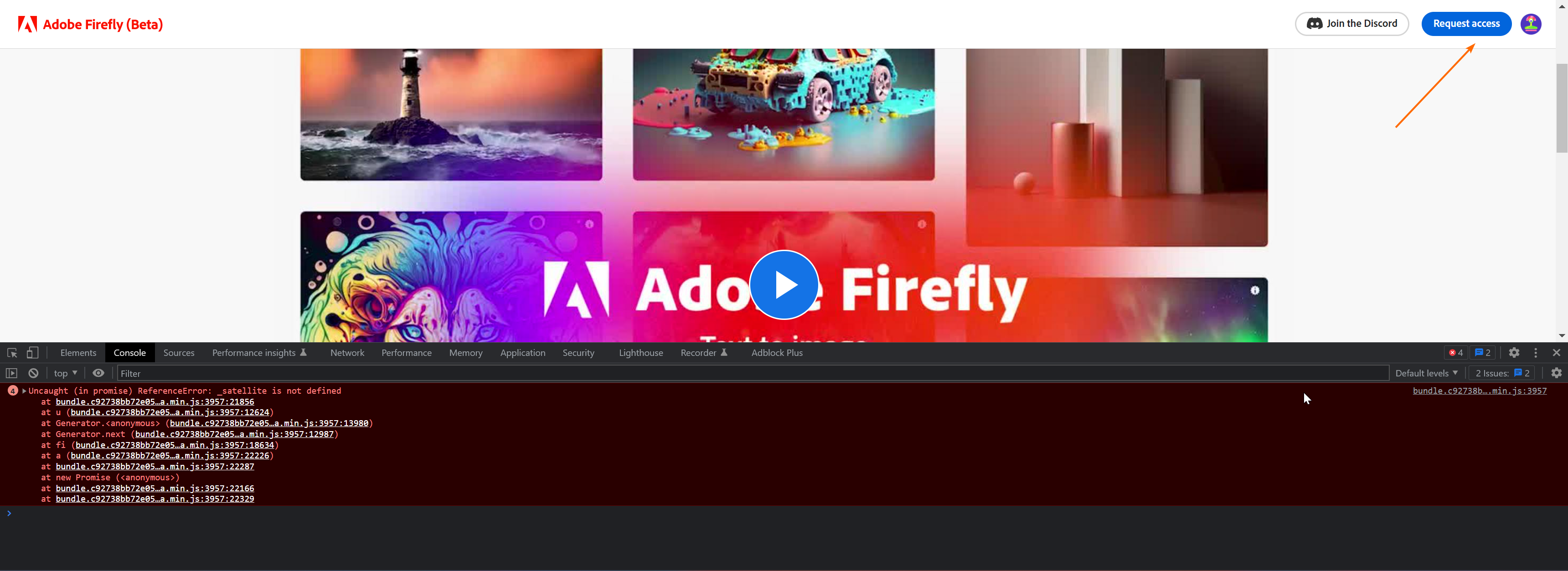 Trying to access Firefly? - Adobe Community - 13683169