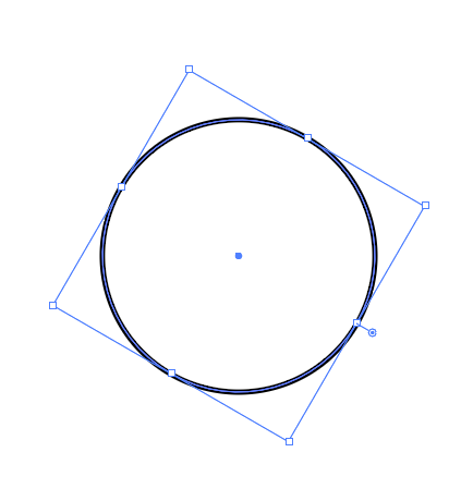 The rotate tool has unusual behavior with circles - Adobe Community - 13774218