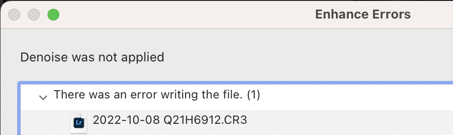 Solved: Denoise AI unknown error - Adobe Product Community - 13738727