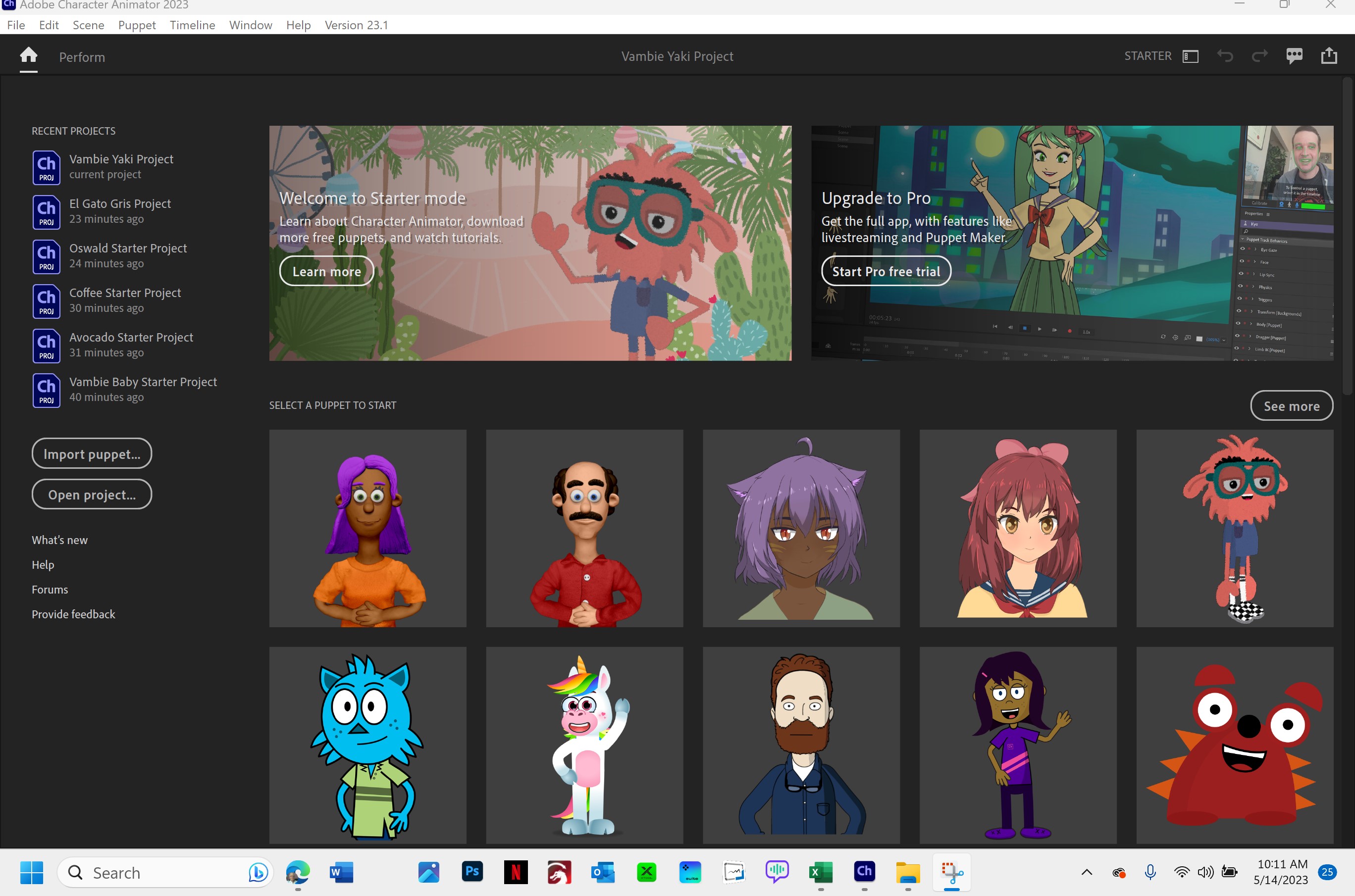 Solved: Puppet Maker Panel doesn't exist on home screen? - Adobe Product Community - 13734787