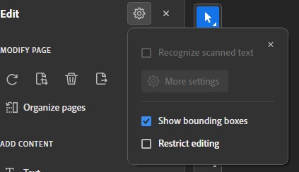 Recognize scanned text, feature Hide - Adobe Product Community - 13795125
