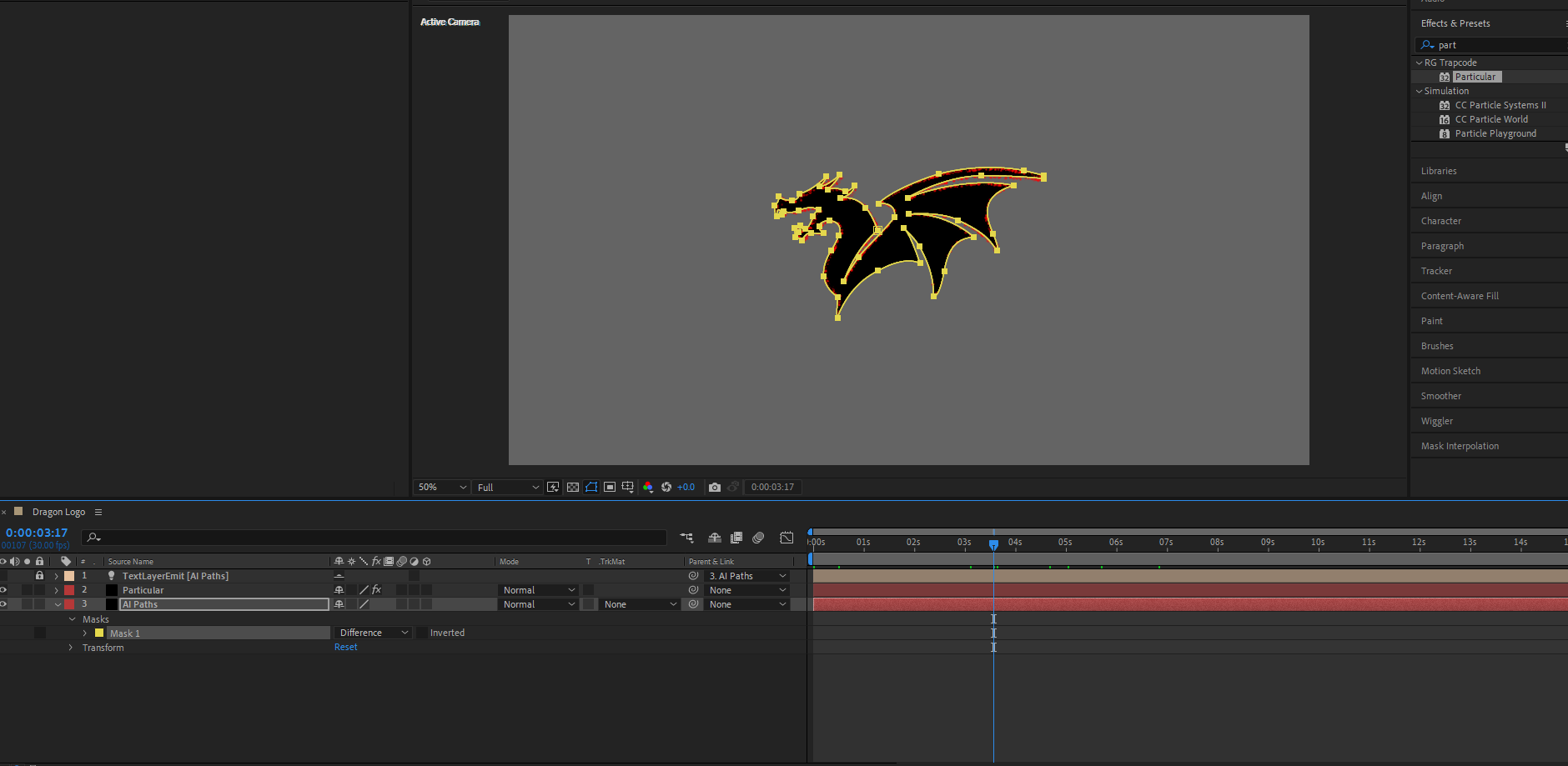 Solved: Trapcode particular match text / mask size - Adobe Product ...