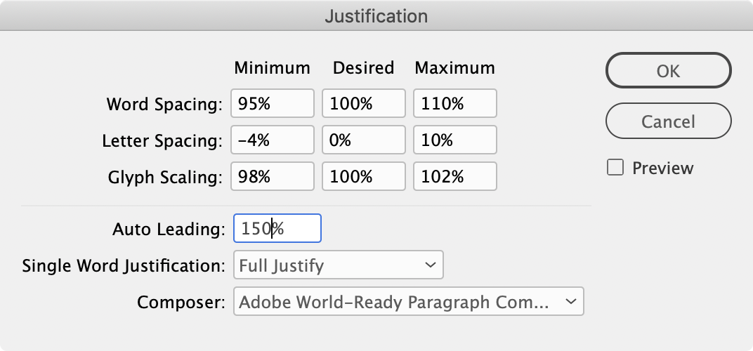 Solved: Set InDesign Leading to a Percentage of the Text S... - Adobe ...