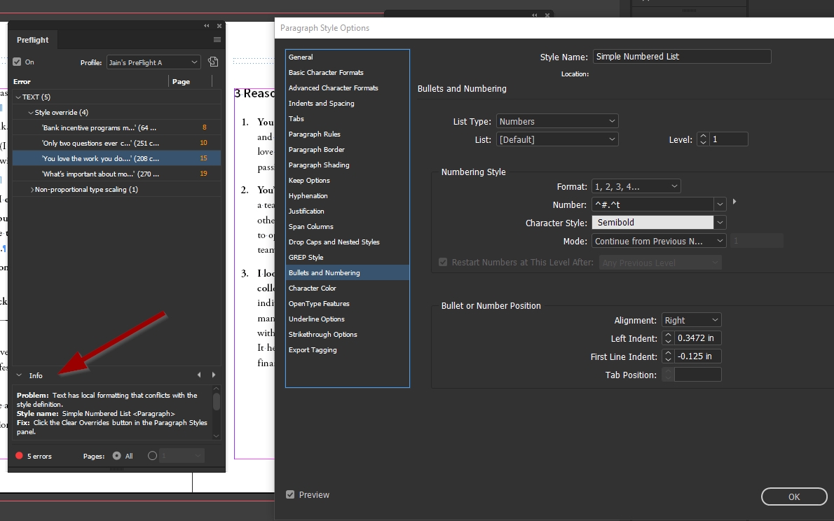 Need help restarting a list - Adobe Community - 13623295