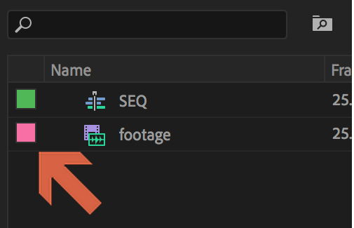 Solved: Footage Label - Adobe Community - 10629155