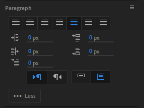 Paragraph Window Sideways Issue - Adobe Support Community - 13821207