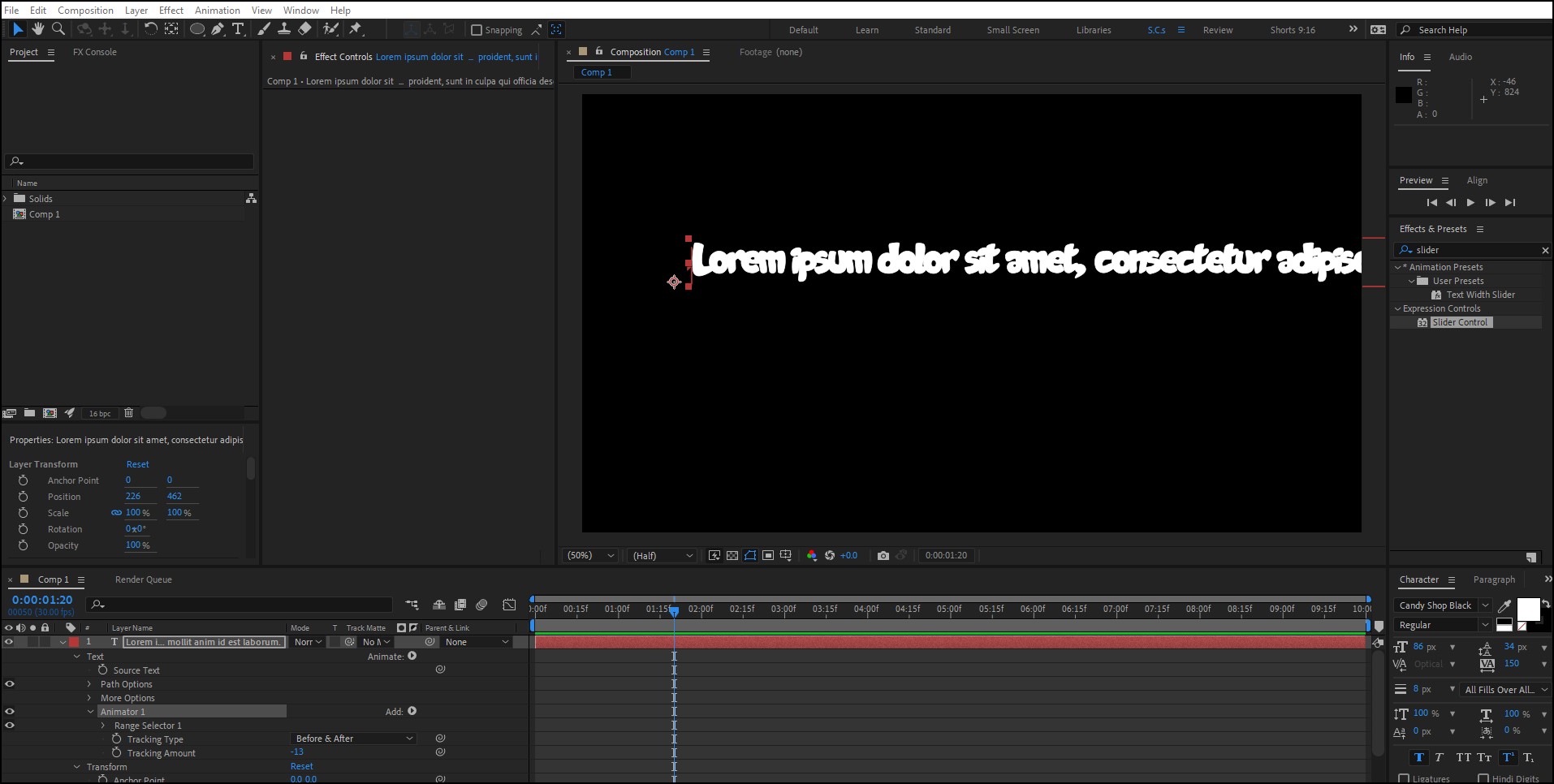 How to access Horizontally scale feature in font t... - Adobe Support ...