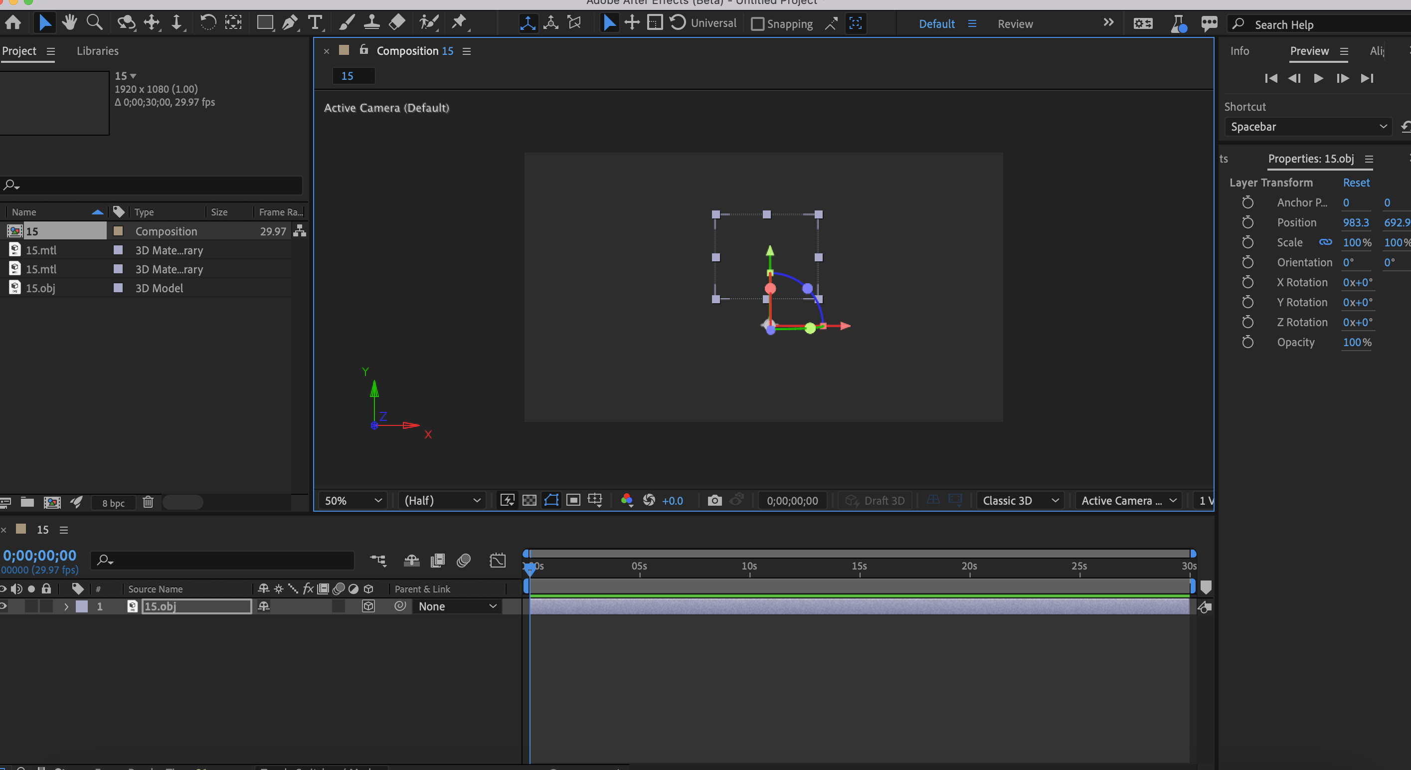 How to import 3D (.obj) objects into AE? - Adobe Support Community ...