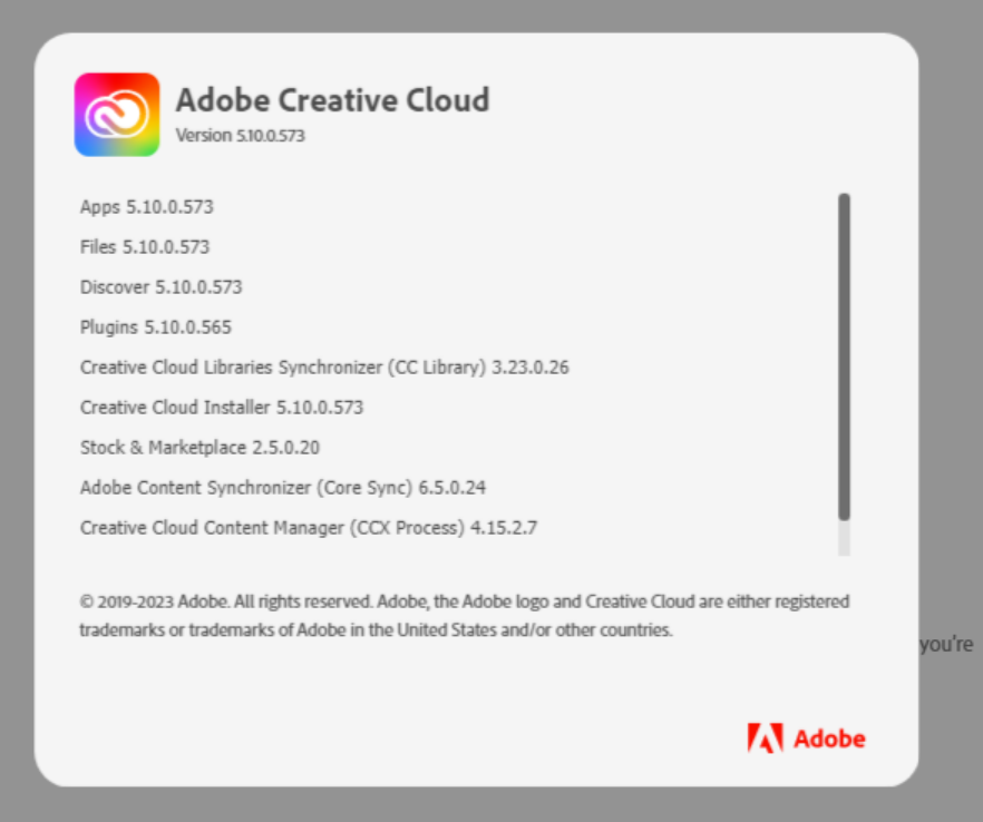 Adobe update - Adobe Product Community - 13822285