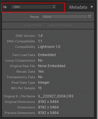 old DNG files that are NOT validated by the last L... - Adobe Community ...