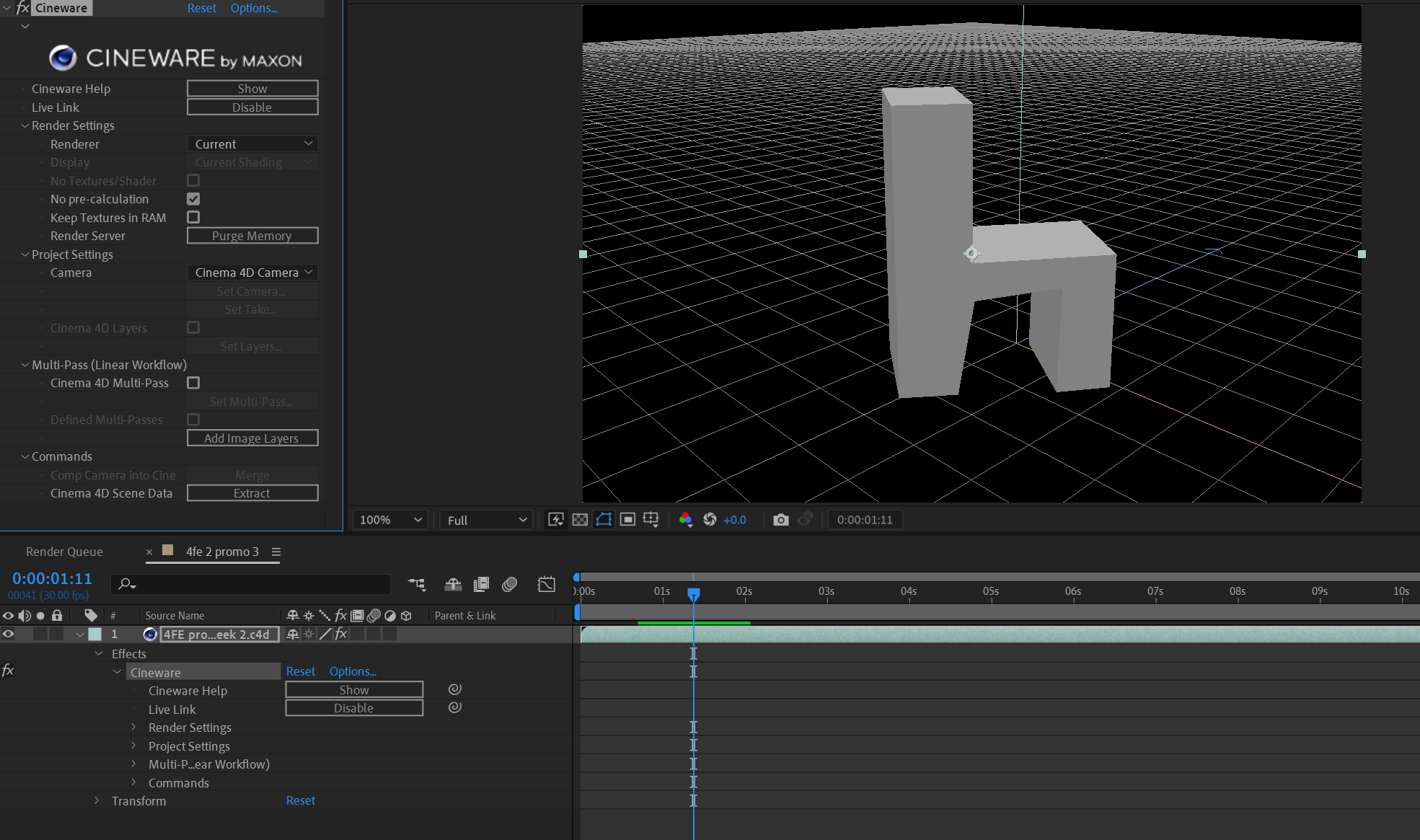 Importing Maxon Cinema 4D file into after effects ... - Adobe Community ...