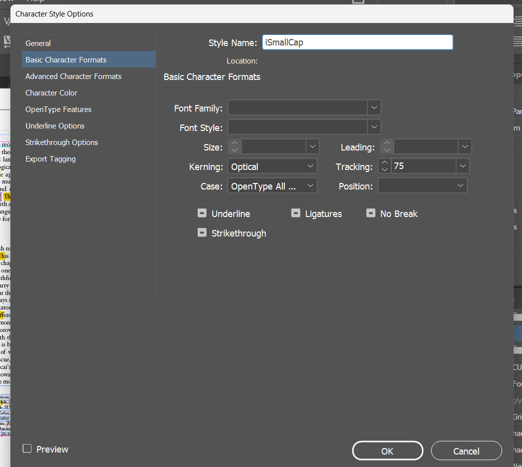 Solved: Need to change Case in basic character format of c... - Adobe Community - 13830168
