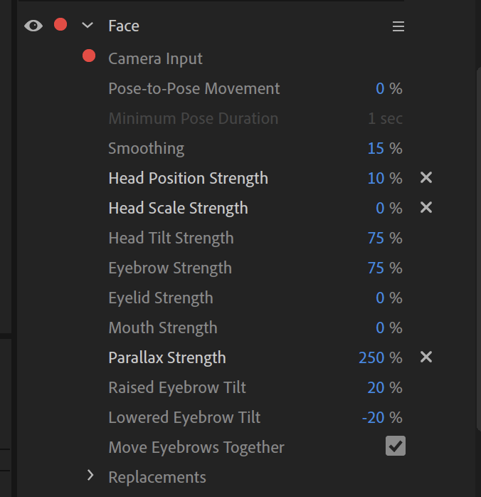 Mouth position not moving while using parallax - Adobe Product Community - 13833078