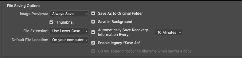 Disable save to creative cloud in Photoshop 24.5.3... - Adobe Community ...