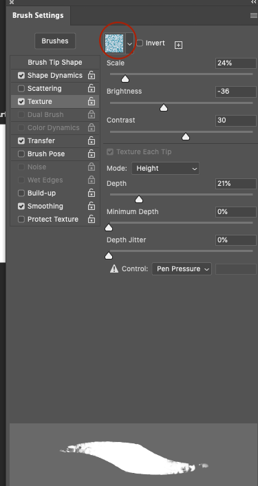 Can't delete textures in drop down menu in brush s... - Adobe Support Community - 10911601