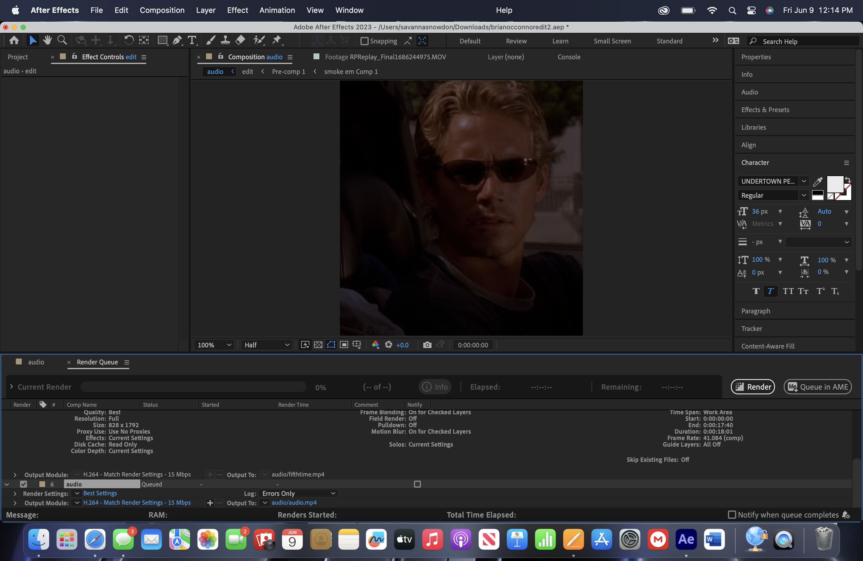 Rendering video issue: audio off - Adobe Community - 13852497
