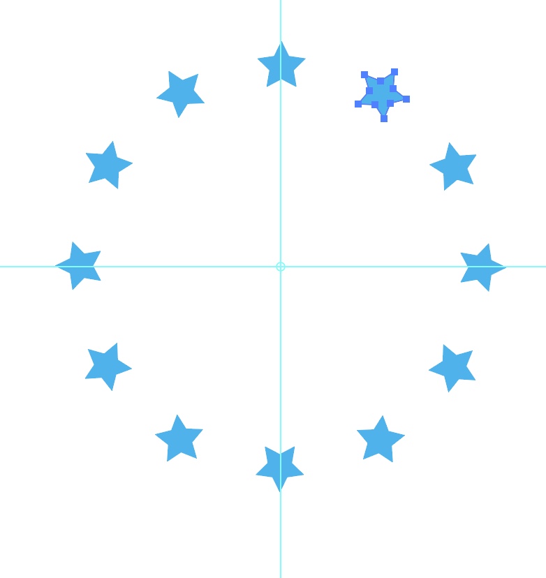 Stars around a middle point illsutaror question - Adobe Community ...