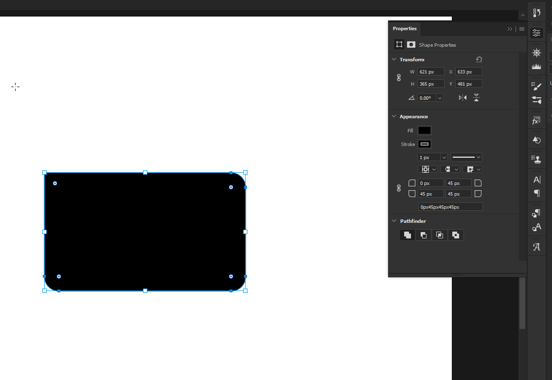 Cant Change Single Corner Radius of Shape - Adobe Product Community ...