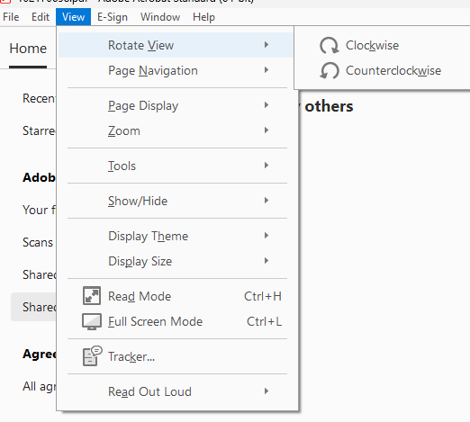 Missing Option to View New Acrobat - Adobe Product Community - 13748767