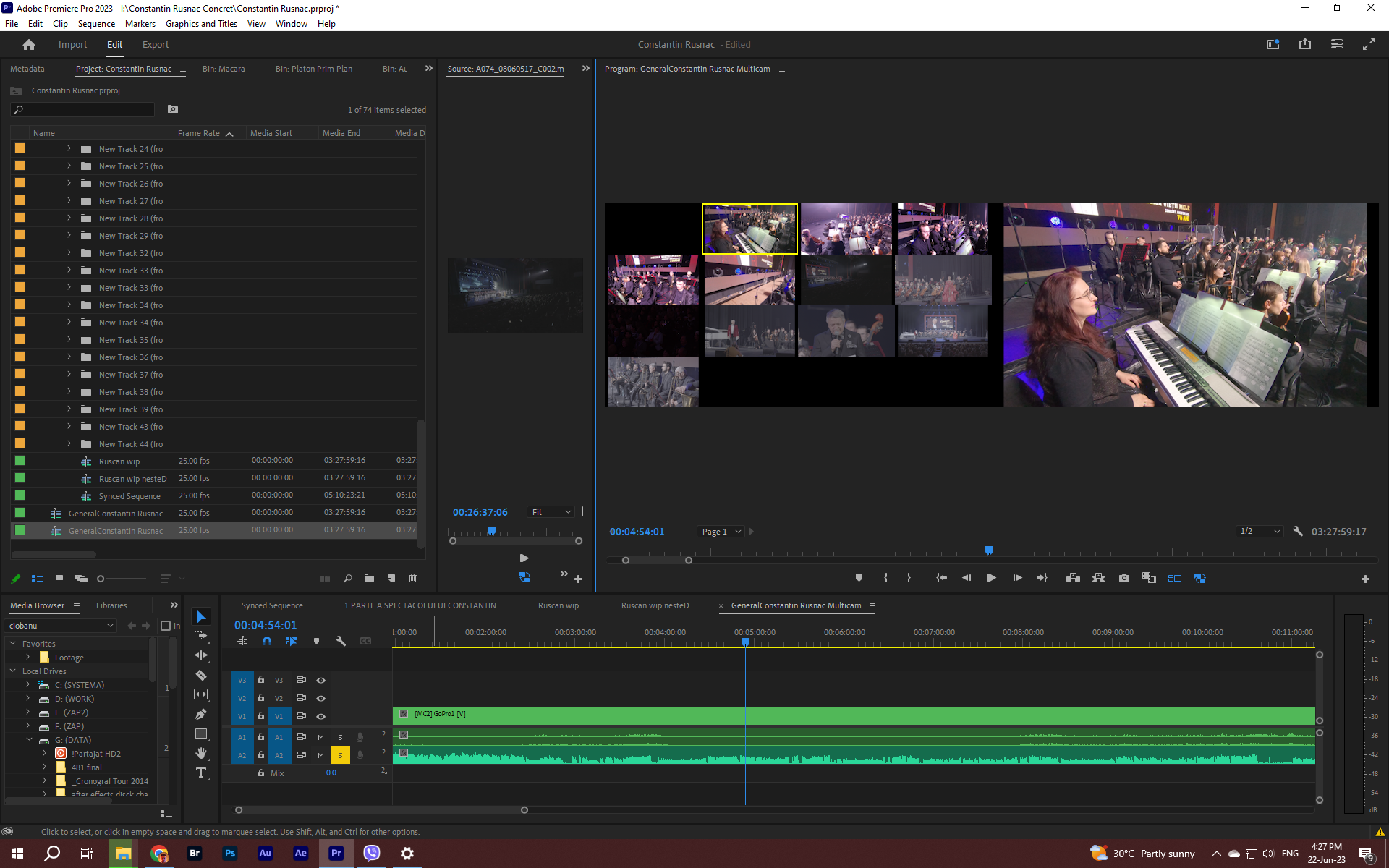 Multicam - how to make it go faster? 13 cameras - Adobe Community ...