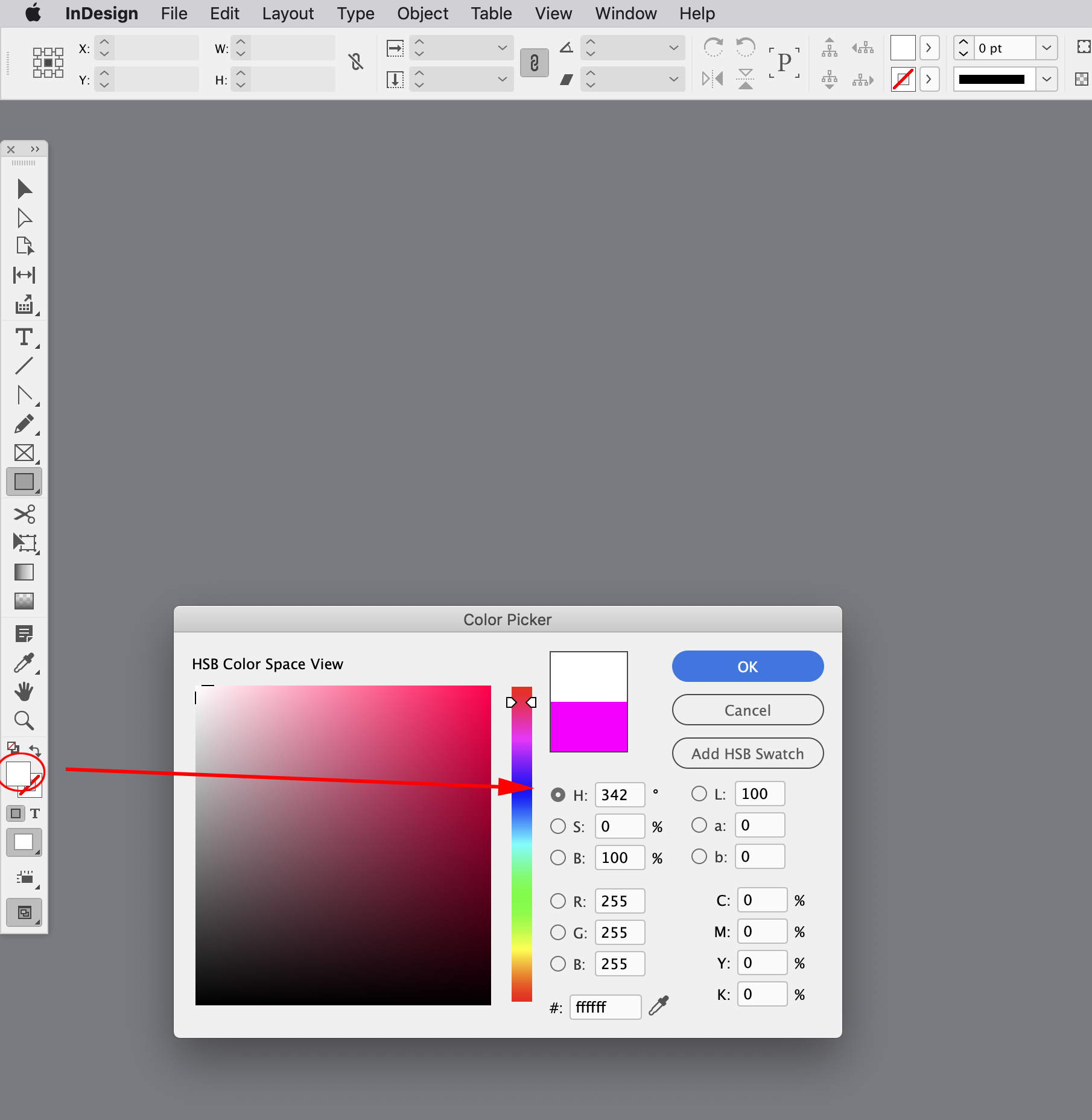 Solved: Can you change InDesign Color Picker to default to... - Adobe ...
