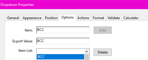 Blank drop down option and esignature - Adobe Product Community - 13899280