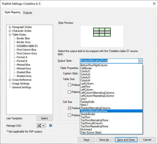 How do I edit the table gallery for html5 conversi... - Adobe Community - 13900278
