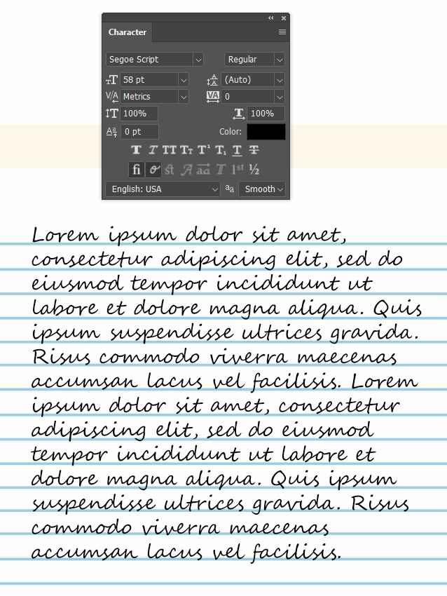 Why the text doesn't follow the parallel lines per... - Adobe Product ...