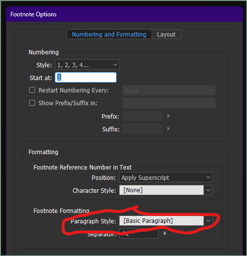 Footnote insert not using footnote text - Adobe Support Community ...