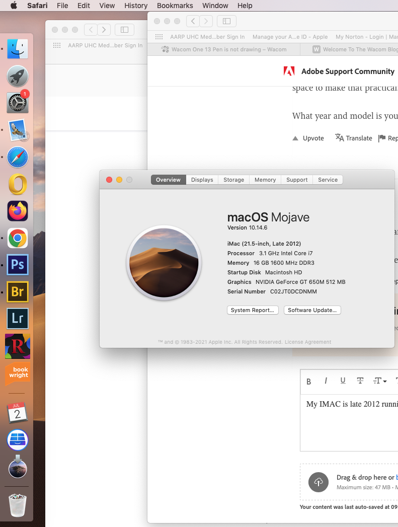 Photoshop CS6 version 13.0.6 x64 on a IMAC running... - Adobe Support ...