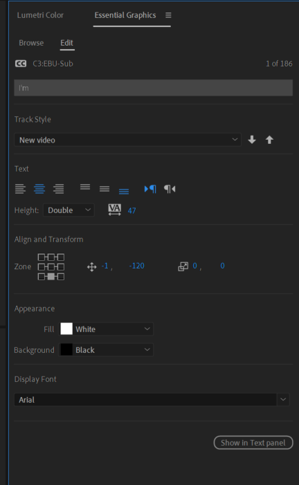Subtitle Menu Appearance looks different? - Adobe Product Community ...