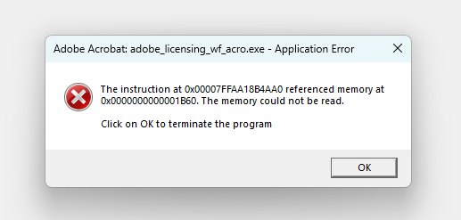 Solved: Sign in loop, program close - Adobe Product Community - 13920462