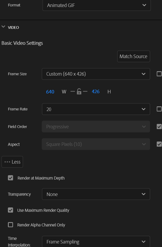 How to minimize "specking" / bright pixels for GIF... - Adobe Community ...