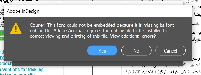 Error while exporting a PDF from the InDesign rela... - Adobe Product Community - 13926015