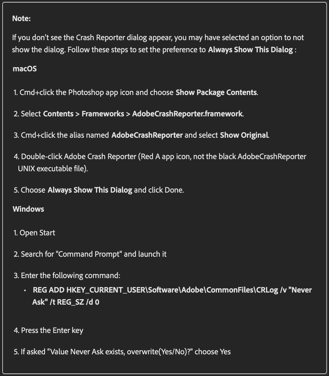 Solved: Photoshop beta crashes - Adobe Support Community - 13924461