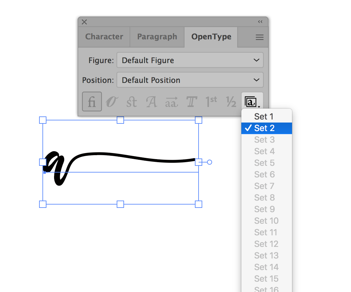 Solved Accessing Stylistic Alternates By Scripting Adobe Support 0040