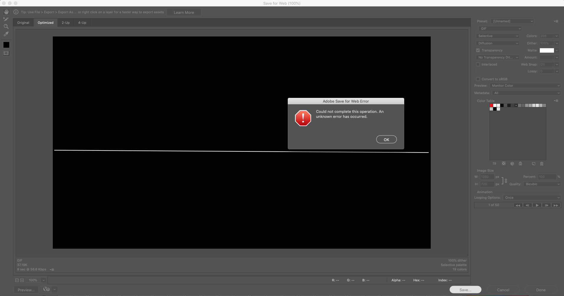 Exporting Animated GIFs from Photoshop 2020 / Mac ... - Adobe Community ...