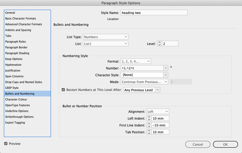 Solved: Create a list that is 1.1, 1.2, 1.3 then 2.1, 2.2,... - Adobe ...