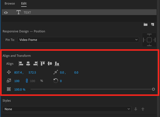 Add Align and Transform to Effect Controls - Adobe Community - 13943162