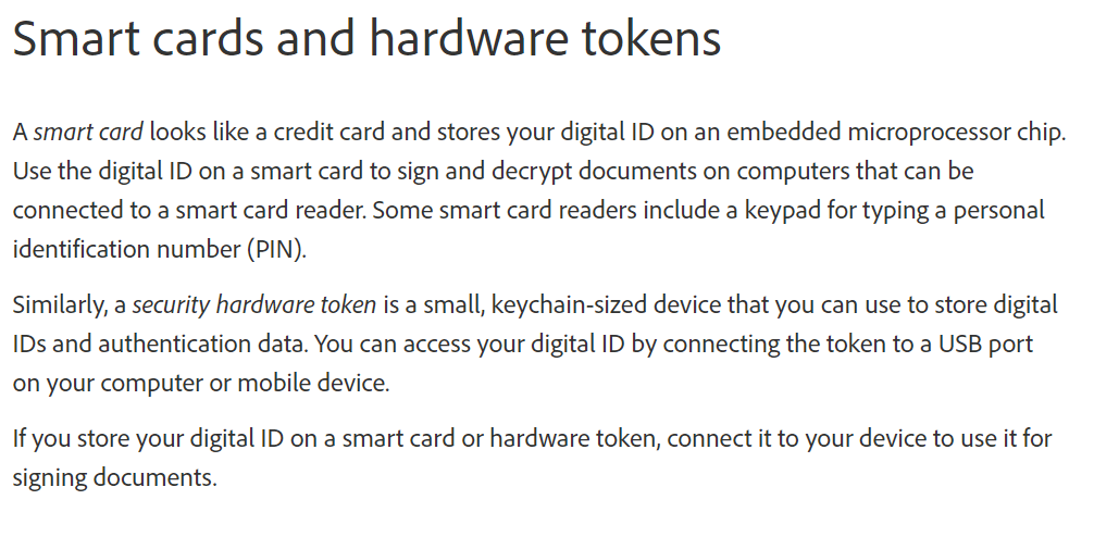 How to integrate hardware security tokens into Ado... - Adobe Product ...