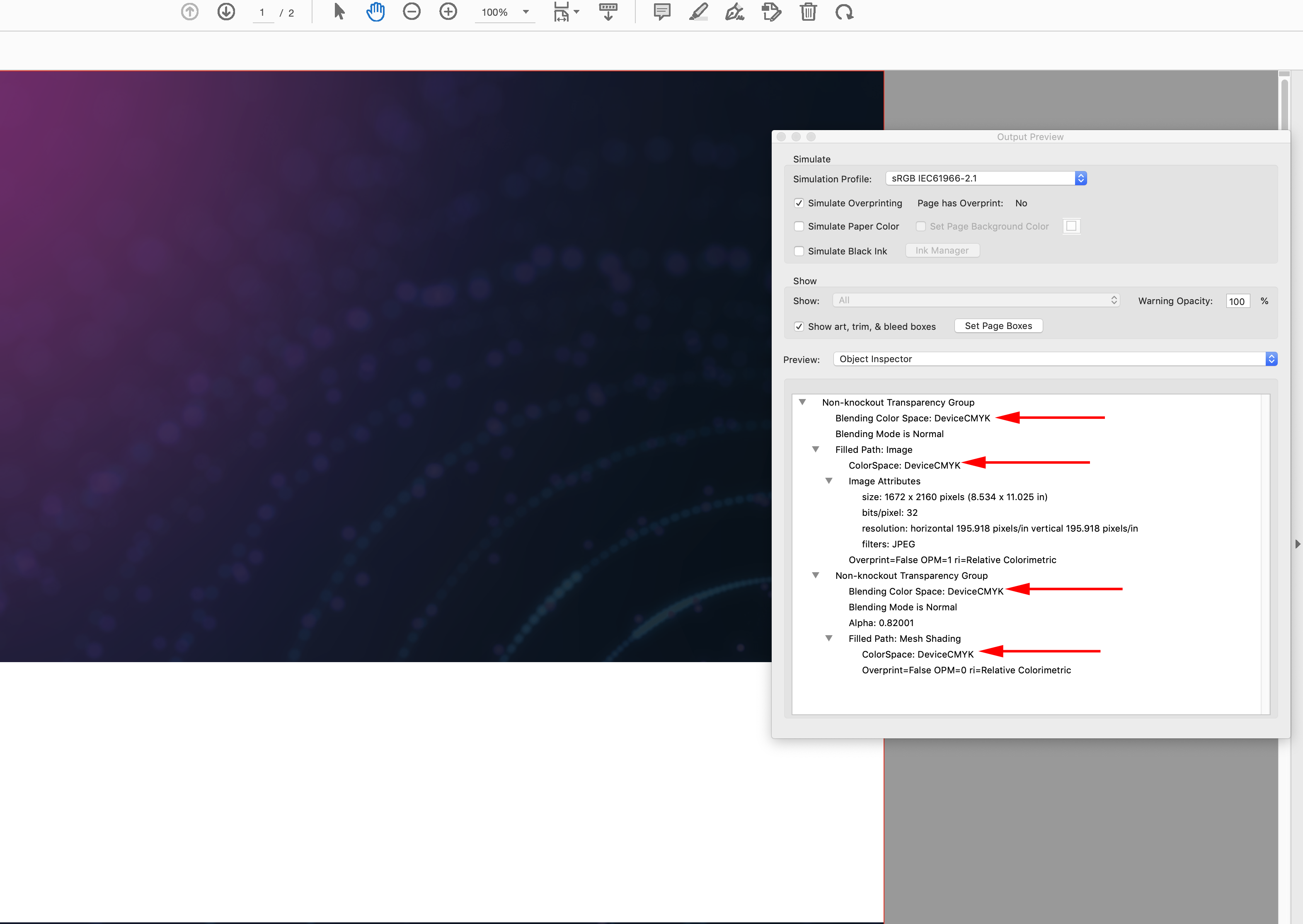 How to fix "document's transparency blend space or... - Adobe Product ...