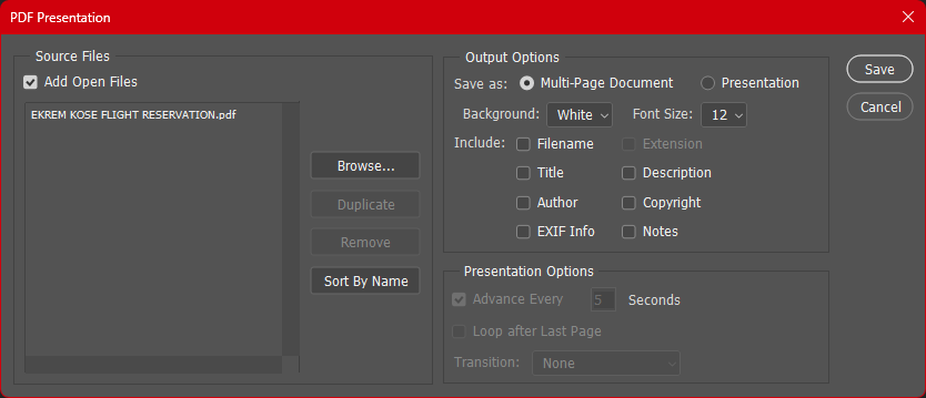 PDF Presentation default folder - Adobe Support Community - 13941369