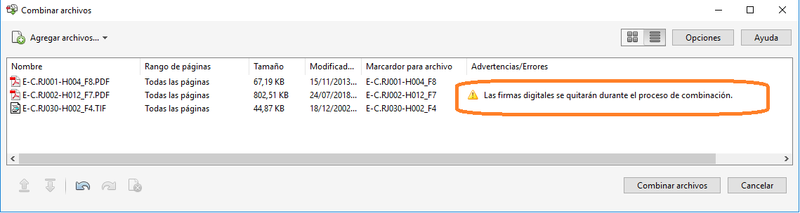 Solved: Error merge/combine files ( one is a signed pdf ) - Adobe ...