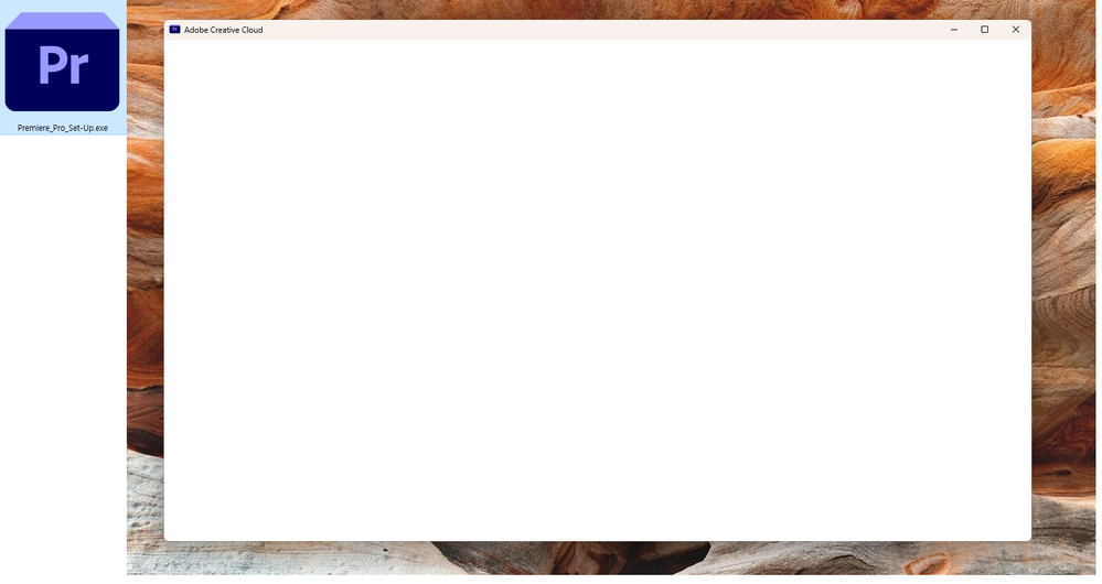 프리미어 프로 설치 프로그램 실행후 하얀화면으로만 나옵니다 - Adobe Product Community - 13950268