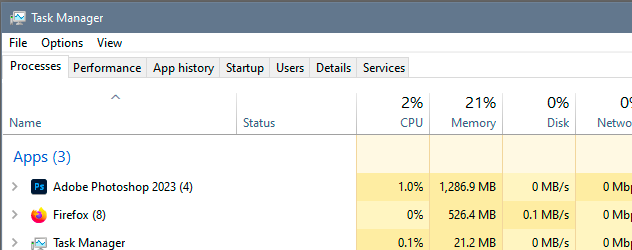 Photoshop is a memory hog - Adobe Community - 13956426