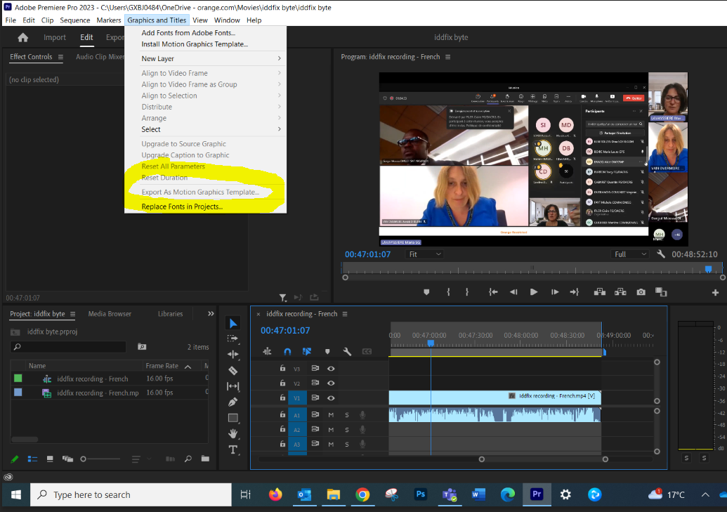 Essential Motion Graphics Template option greyed o... - Adobe Community ...