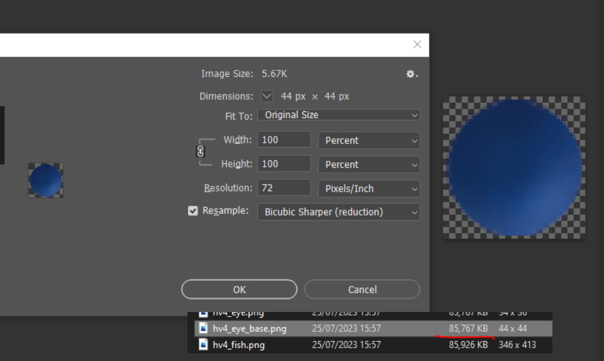 Crazy 90mb file size for a 44x44px image? Help! - Adobe Product ...